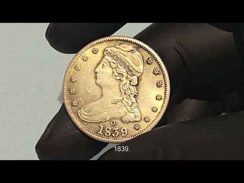 1839 „0“ KOPIE DER HALBDOLLAR-MÜNZE MIT KAPPENDOSSE || VEREINIGTE STAATEN VON AMERIKA