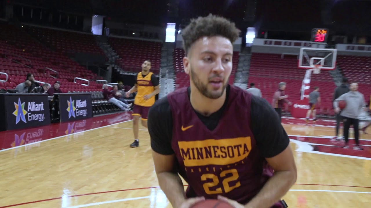 Gopher Men's Basketball: Shootaround at Wisconsin - YouTube