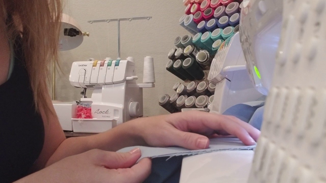 How to ease in the inseam and outter seam of a woven pant. - YouTube