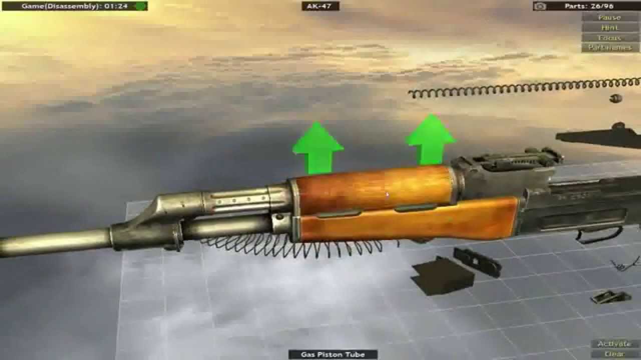 World Of Guns AK 47 & Human Skeleton - YouTube