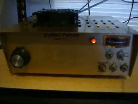 GOLDEN FALCON 150 tube mobile amplifier with a midland - YouTube