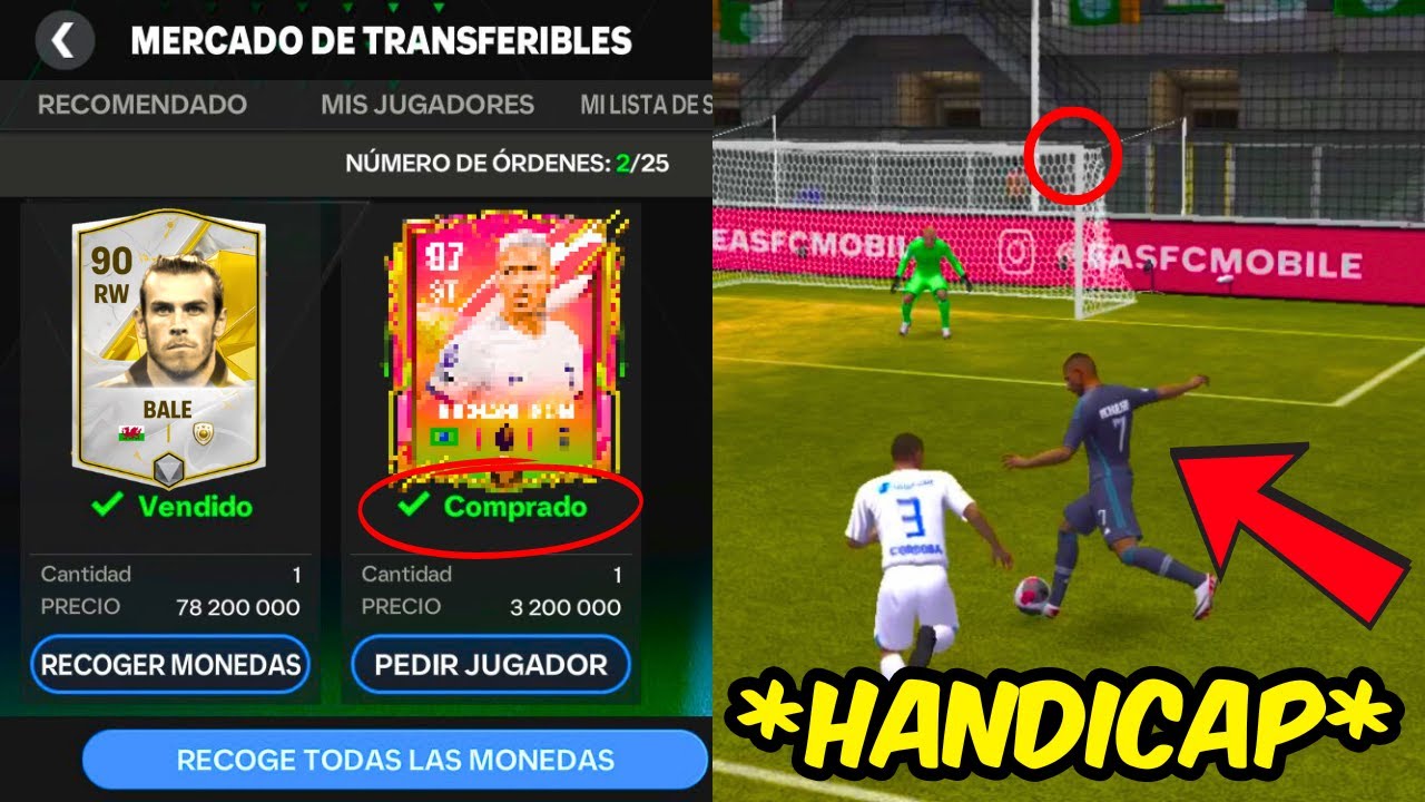 ¡INCREBLE! FICHE AL MEJOR DELANTERO HANDICAP DE FC MOBILE 😮 - YouTube