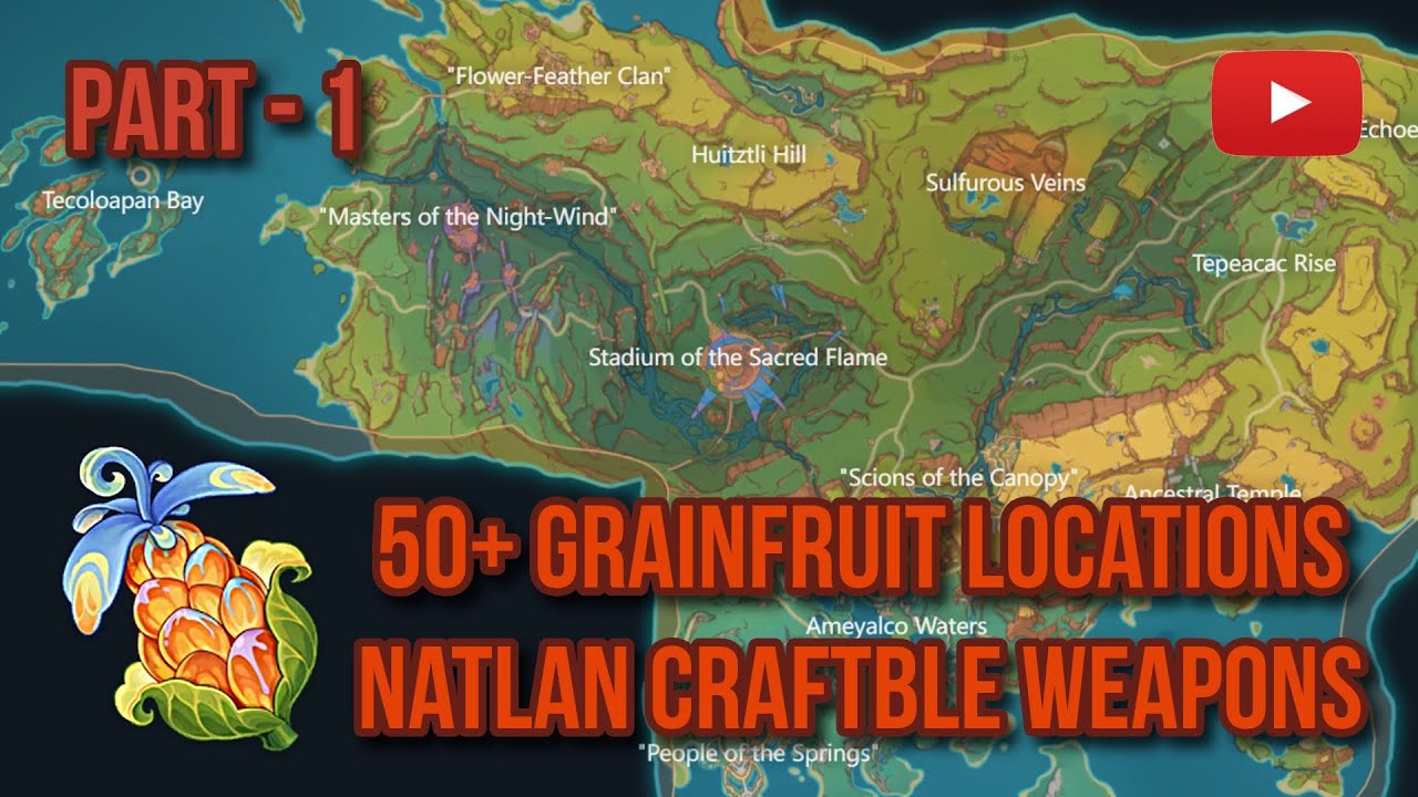 50+ Grainfruit Locations in Genshin impact (For Obtaining Natlan ...