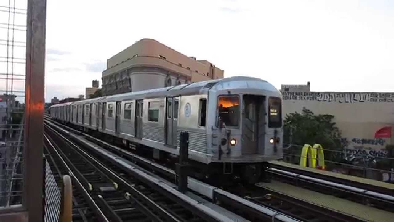 NYC Subways RARE: 4 car R32 and R42 Mix Train passing Gates Ave - YouTube