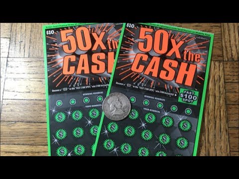Double dose of the $10 50X THE CASH California Scratchers - YouTube