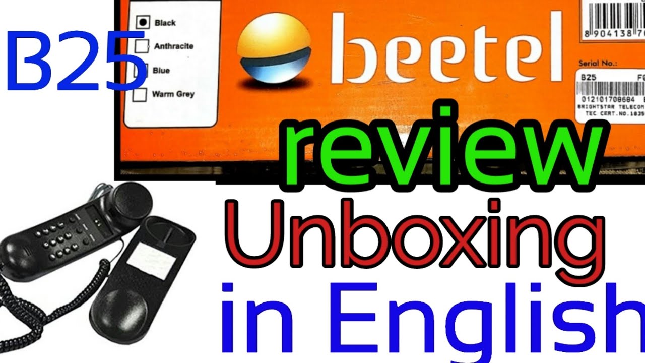 Beetel B25 landline phone unboxing and review in English 🔥Best landline ...