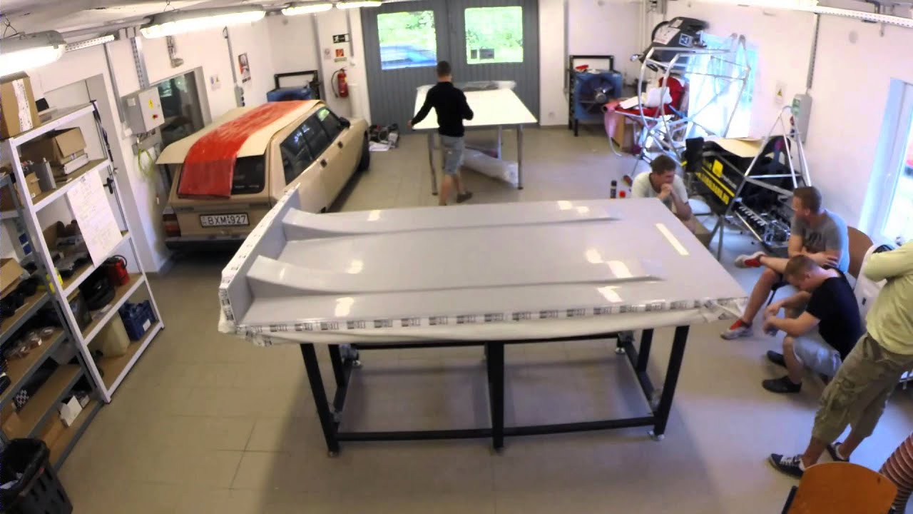 Undertray Laminate Timelapse - Formula Racing Miskolc - YouTube