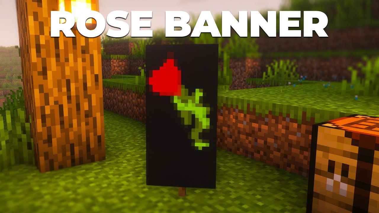 How To Make a Rose Banner in Minecraft! | 1.20+ Tutorial - YouTube