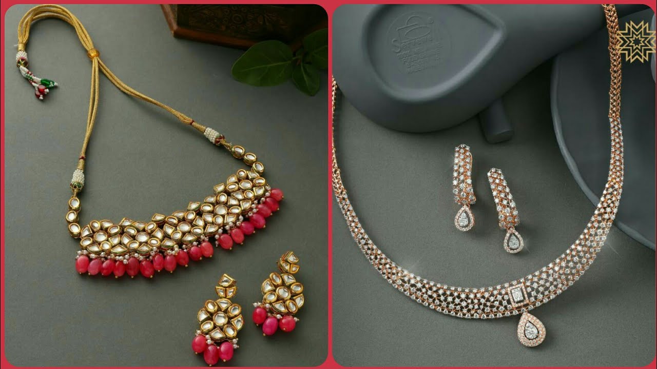 beautiful and amazing trendy collection ideas of gold jewellery - YouTube