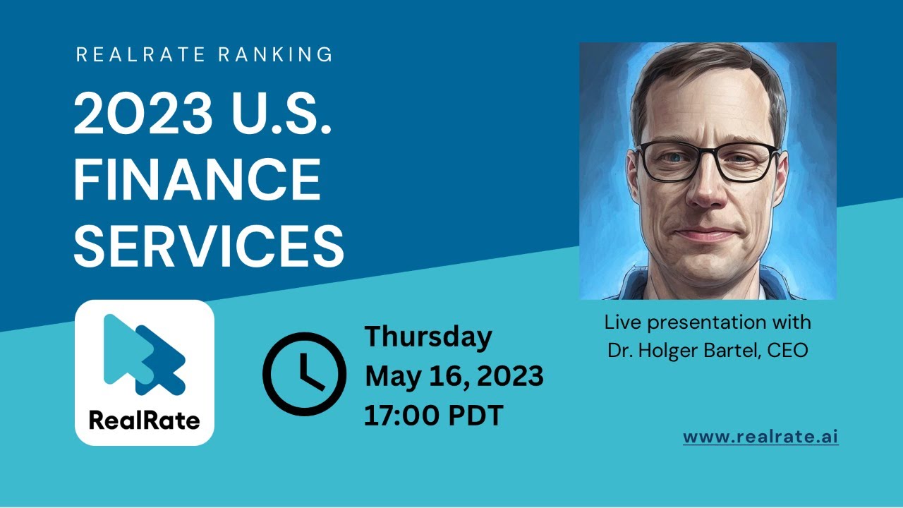 RealRate Ranking - 2024 US Finance Services - YouTube