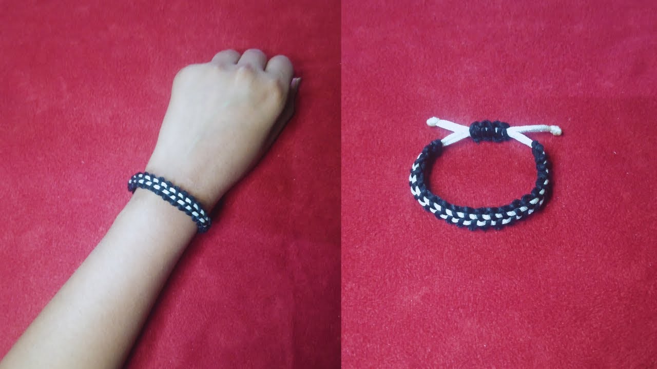 DIY Stitched Solomon Bar knot Paracord Bracelet Tutorial - YouTube