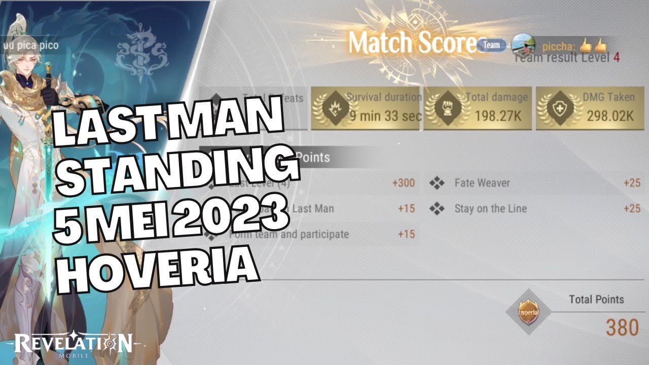 Last Man Standing HOVERIA 5 Mei 2023 - Revelation Mobile - YouTube