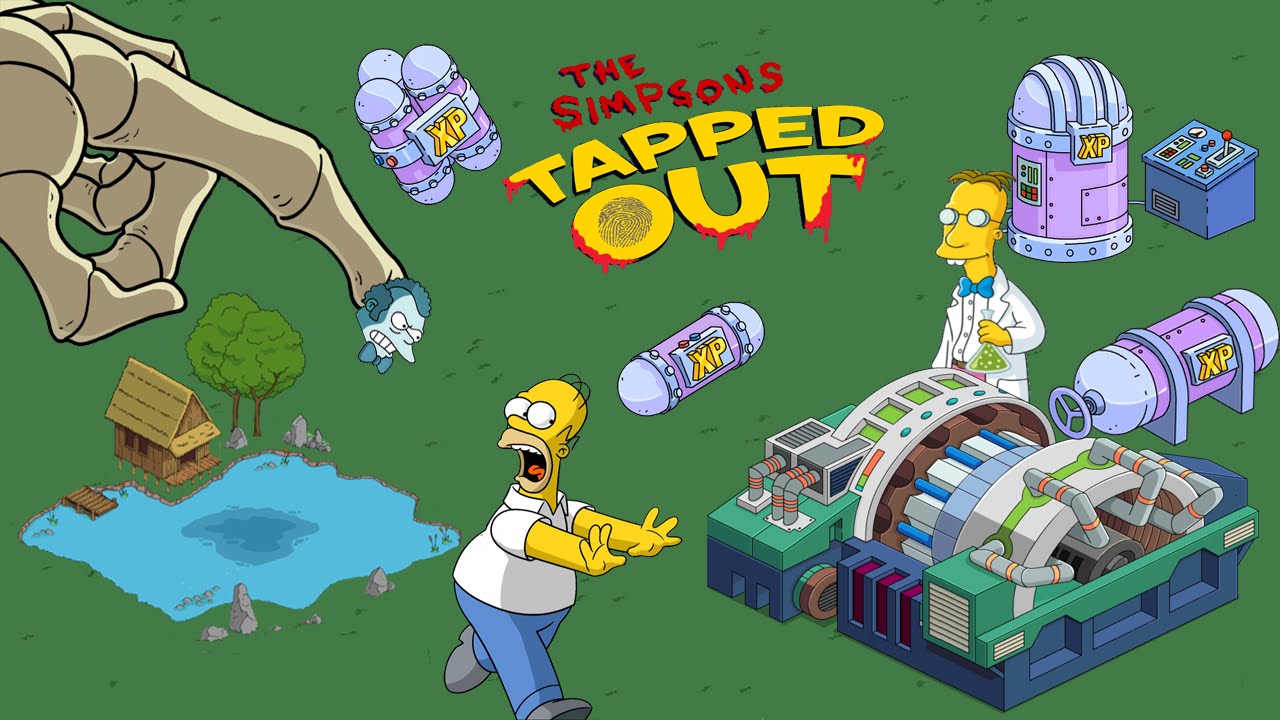 The Simpsons Tapped Out (Treehouse Of Horror Part8 Ancient Ornamental Pond, XP Collider) - YouTube