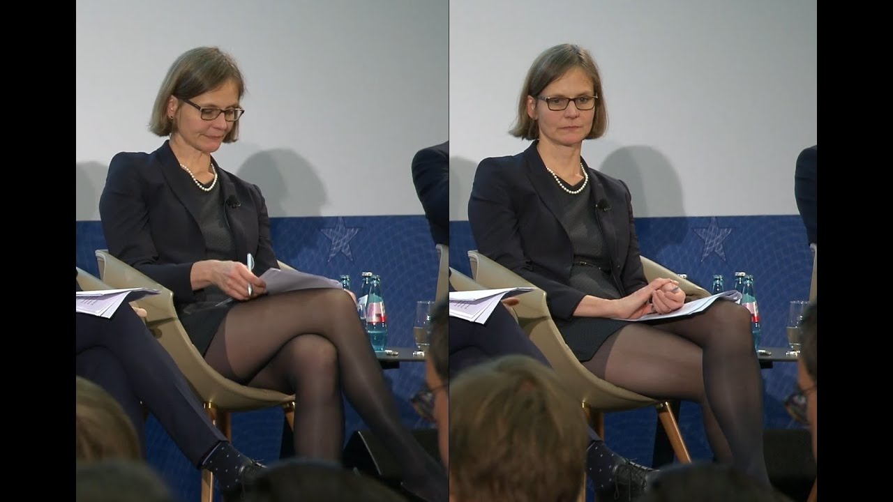 Businesswoman pantyhose control top stockings from panel-HQ - YouTube