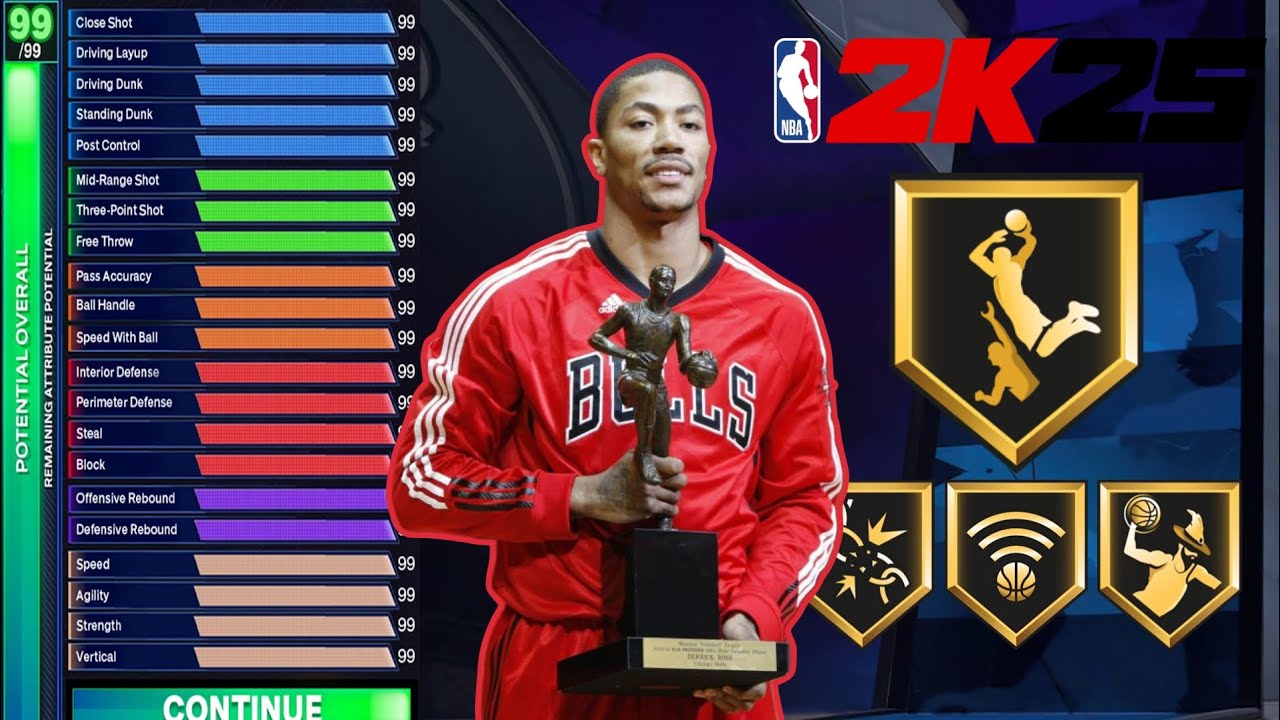BEST MVP DERRICK ROSE BUILD IN 2K25! | *D ROSE* - YouTube