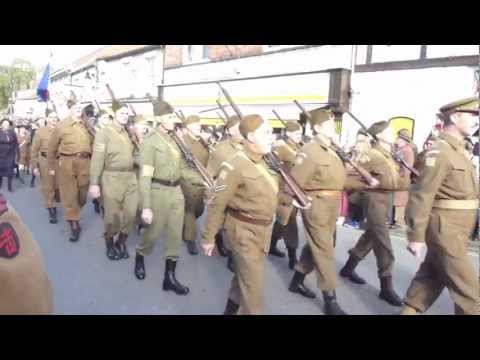 Pickering 1940's ww2 wartime weekend 2012 Saturday main parade shambles ...