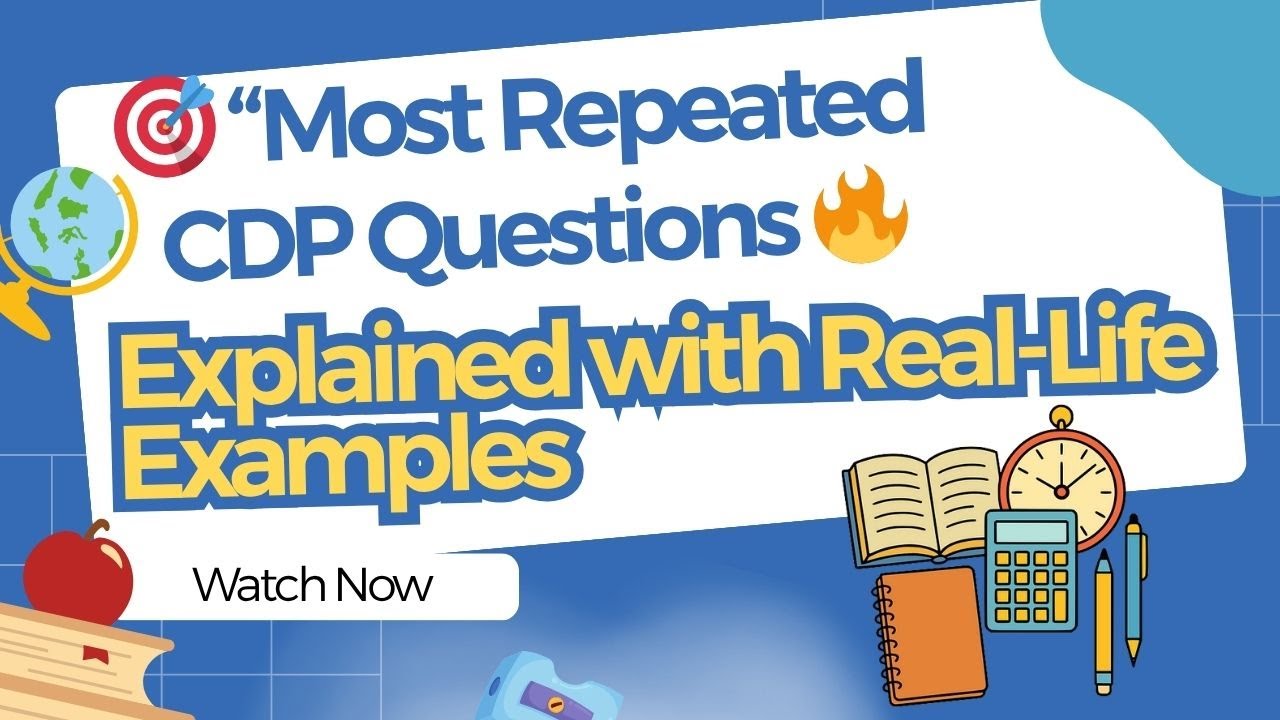 🎯 “Most Repeated CDP Questions 🔥 Explained with Real-Life Examples ...
