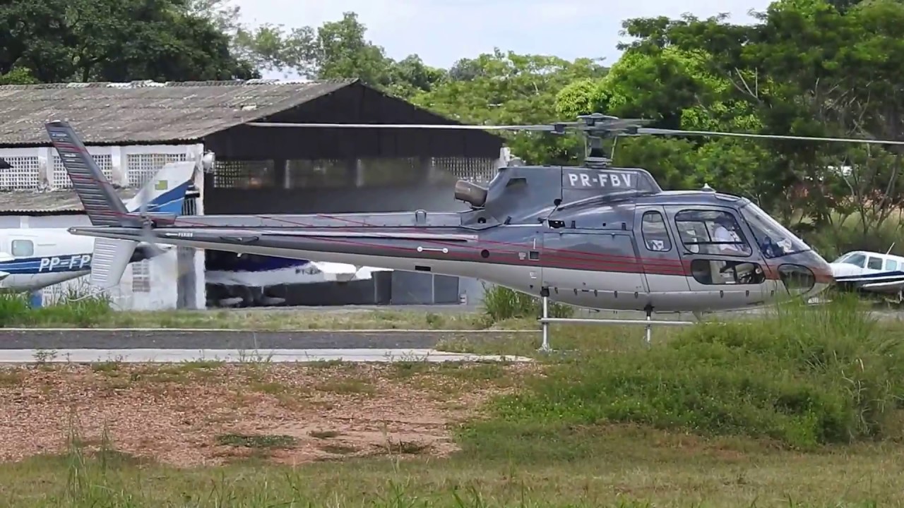 PR-FBV Helibrás AS-350 B2 Esquilo - YouTube