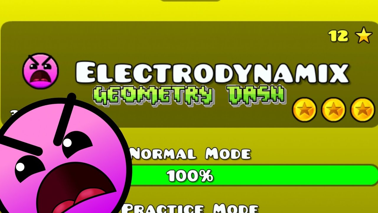 electrodynamix all 3 coins geometry dash - YouTube