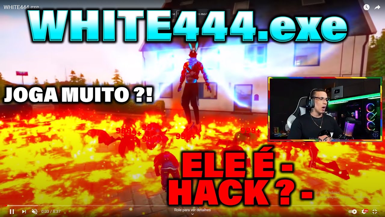 HUDSON REAGINDO - WHITE444.exe - ELE JOGA MAIS QUE O TWO9 ? HACK OU PRO ...