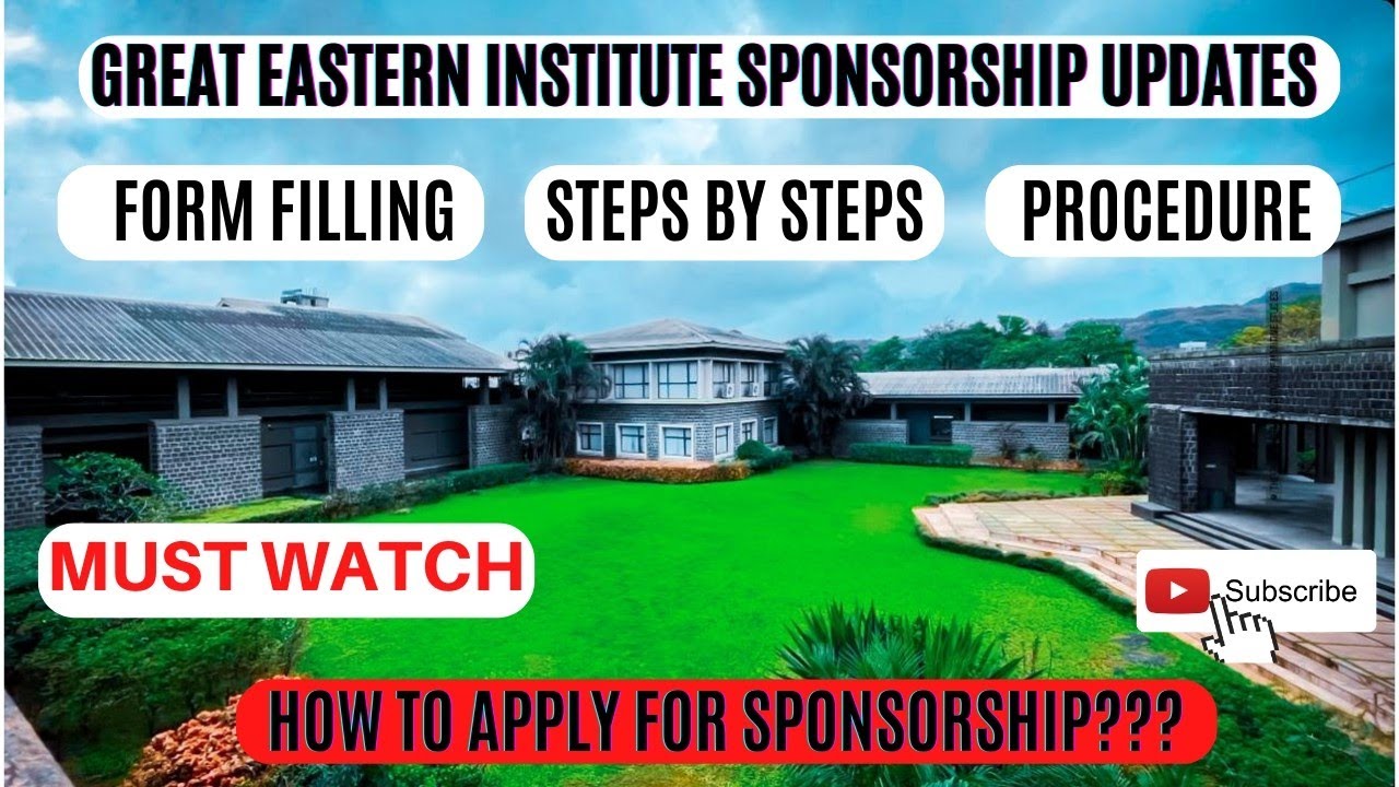 Great Eastern Form Filling for sponsorship / How to Apply / How to ...