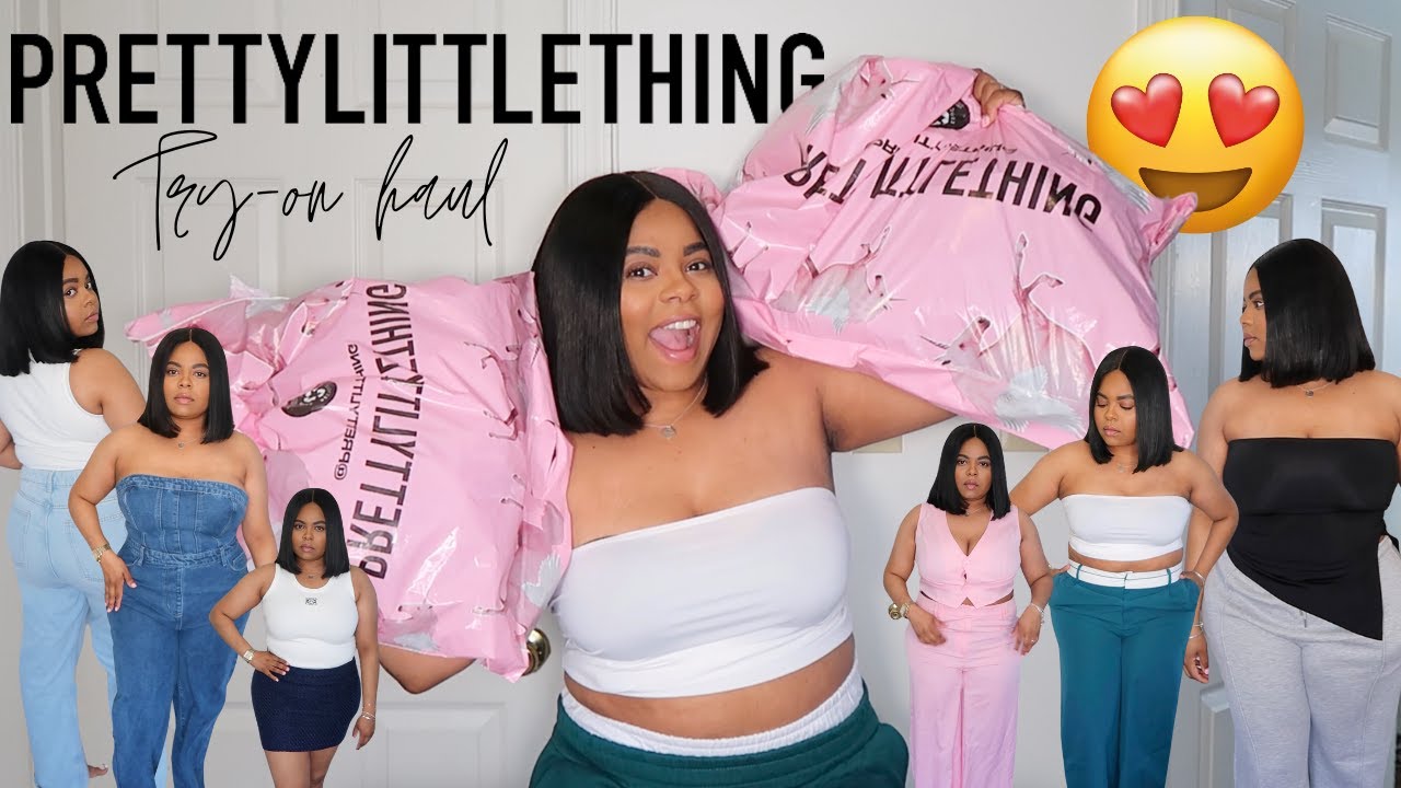 HUGE $500 SPRING Pretty Little Thing TRYON Haul | COMPLETE CLOSET ...