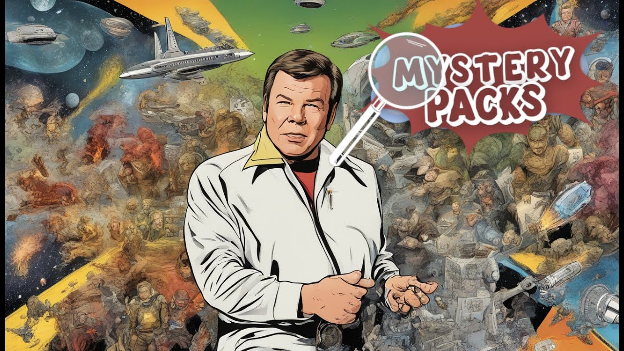 William Shatner, Fright Rags and TRADING CARD PACKS BEING OPENED! # ...