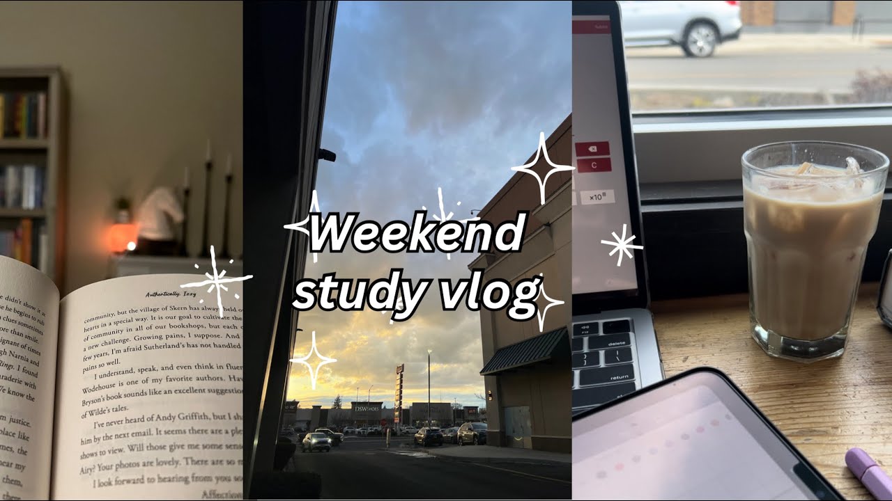 Weekend Study Vlog 🦢 | bookstores, coffee shops, & exam review - YouTube