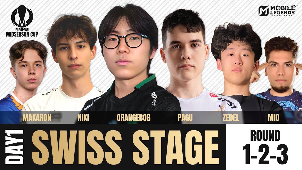 EMC SWISS STAGE | MLBB European MidSeason Cup | Day 1 - YouTube