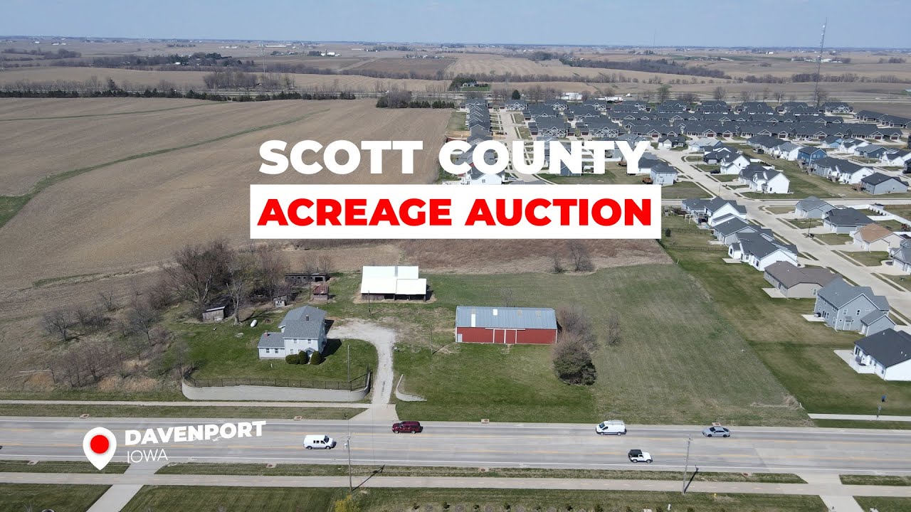Scott County, IA Acreage Auction 9.3± Surveyed Acres - YouTube