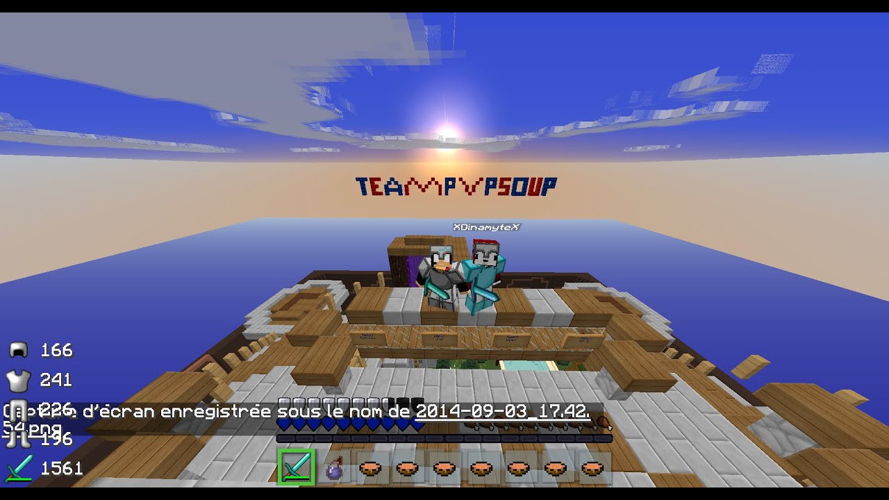 Minecraft : Team PvP Soup : Présentation du serveur #1 - YouTube