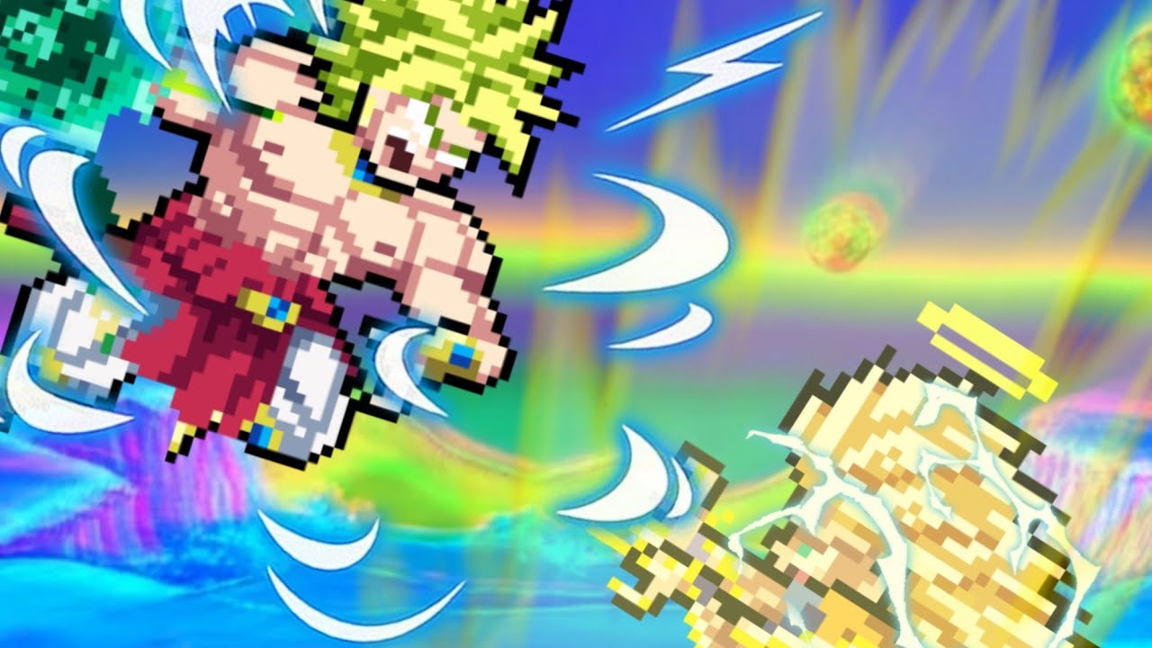 Goku Vs Broly Dbz (Sprite Animation Kinemaster) - YouTube