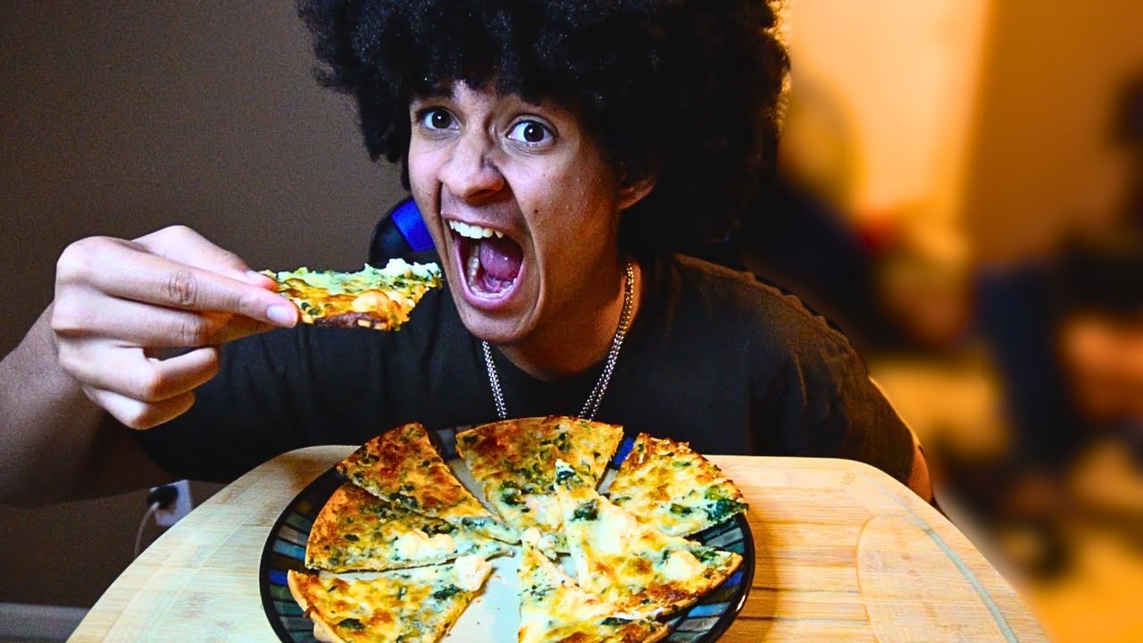 I Only Had 10 Minutes to Destroy This Pizza… (ASMR Mukbang) - YouTube