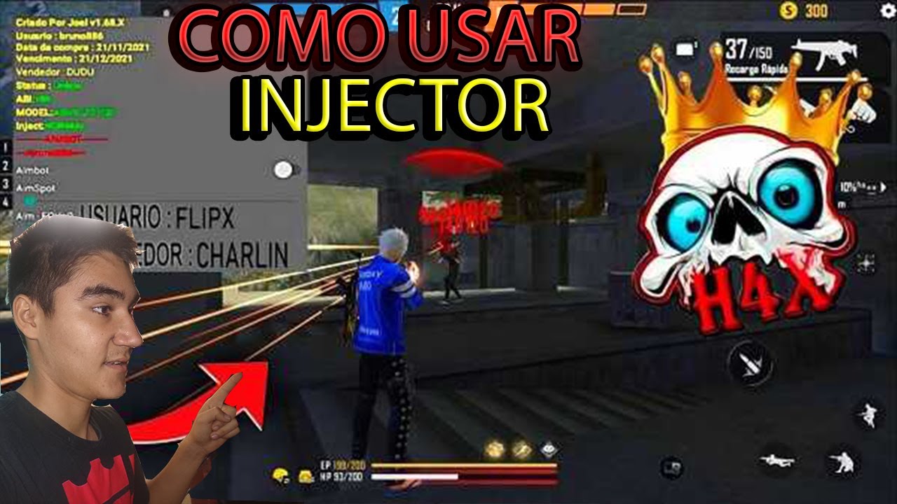 COMO USAR ffh4x - free fire mod menu 2023 INJECTOR ULTIMA VERSION - YouTube