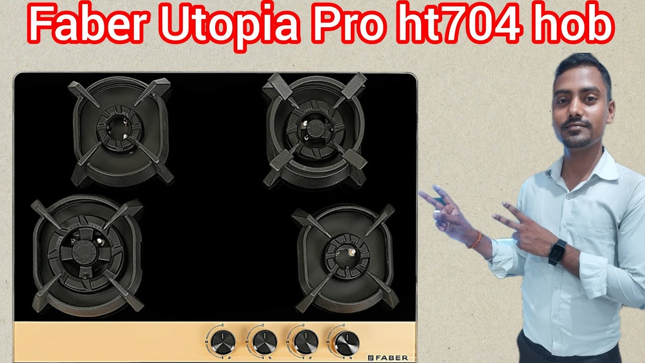 Faber Best hob Utopia pro ht704 with ffd // Full brass Burner hob // How to use Faber hob - YouTube