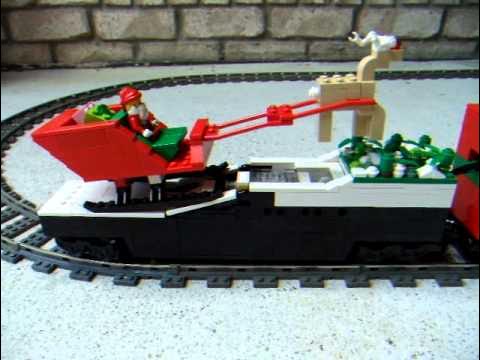 Lego XMAS Train Santa Sleigh - YouTube