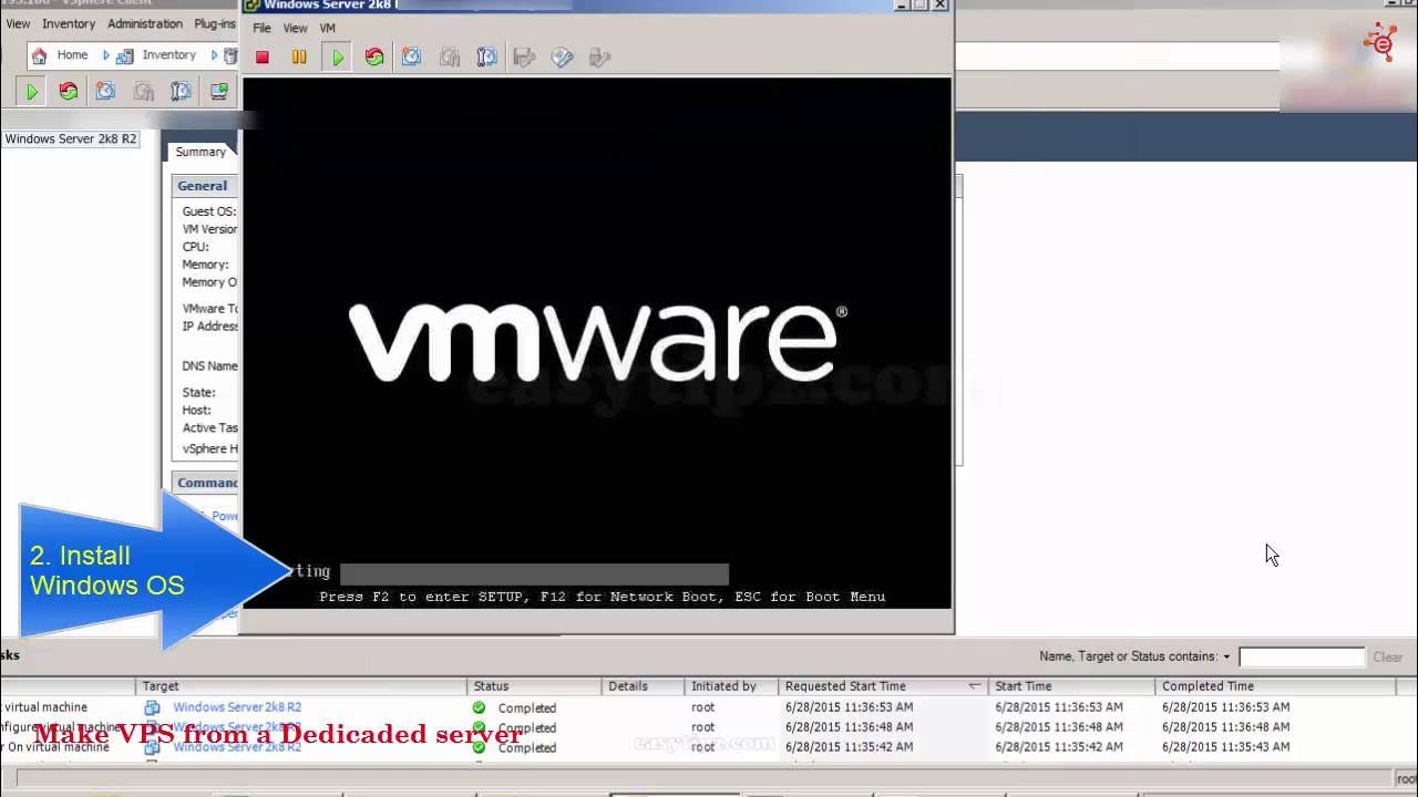 How to Make VPS Virtual Machine from a Dedicated Server - YouTube