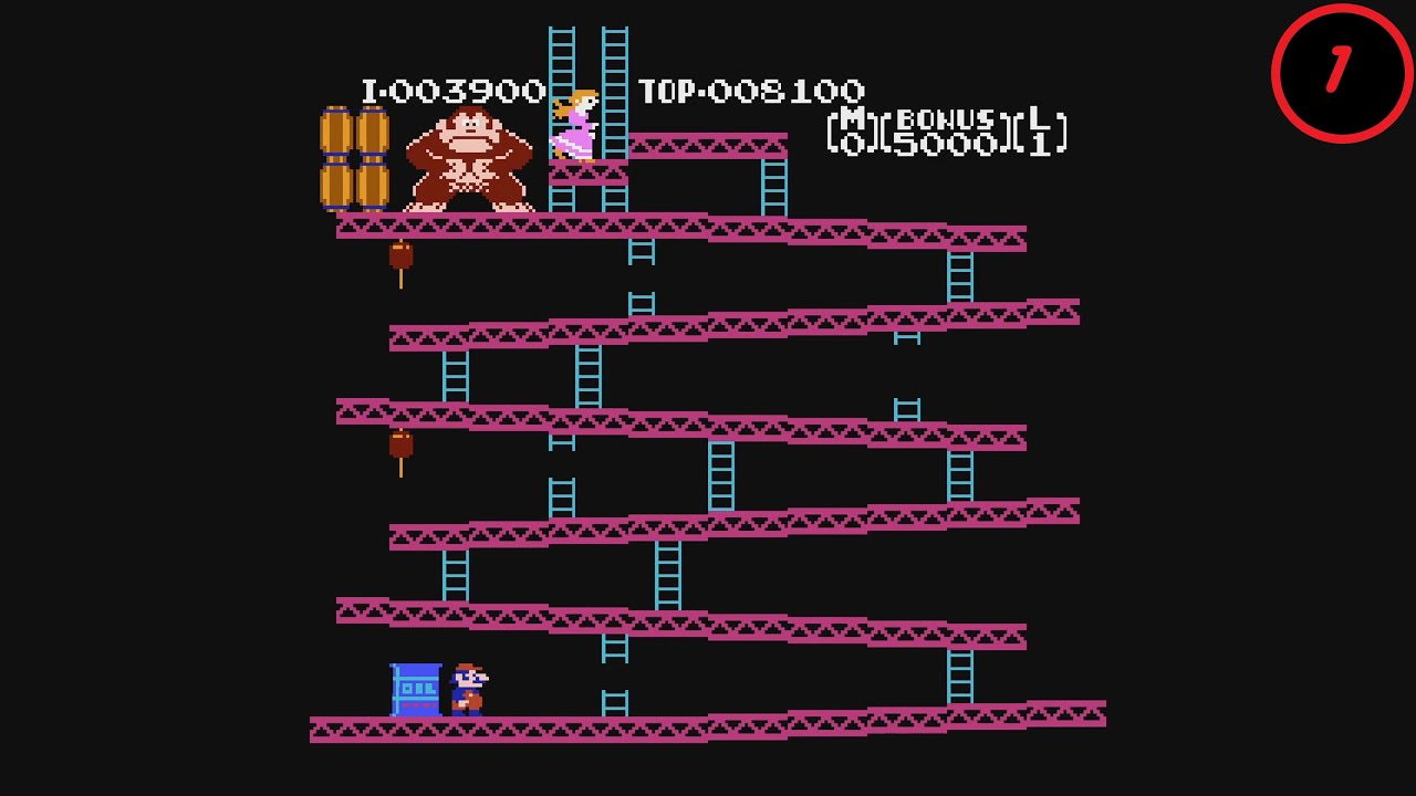 Donkey Kong - Level 1 - YouTube