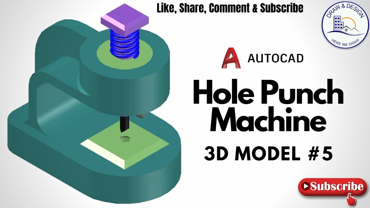 Hole Punch Machine | 3D Model # 5 - YouTube