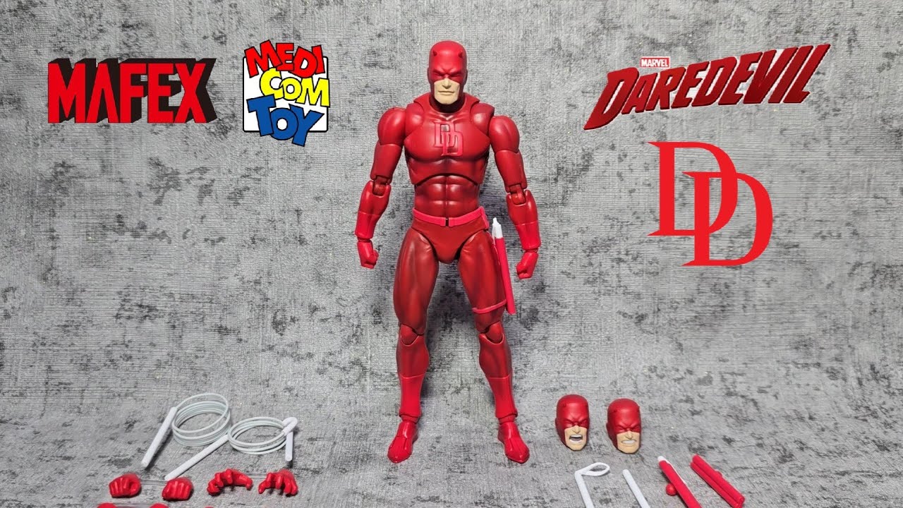 Mafex Daredevil Action Figure Review #marvel #daredevil - YouTube