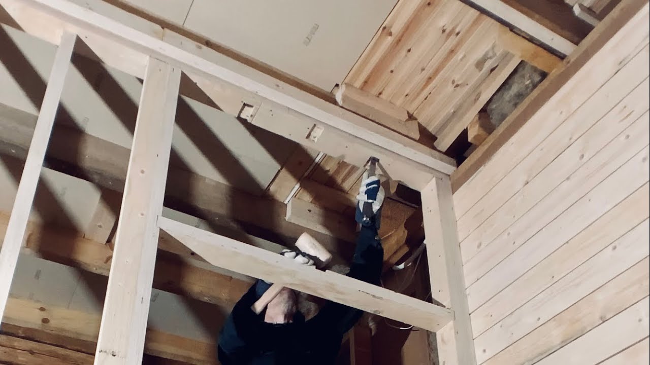 Renovation: Timelapse | staggered stud timber wall construction - YouTube