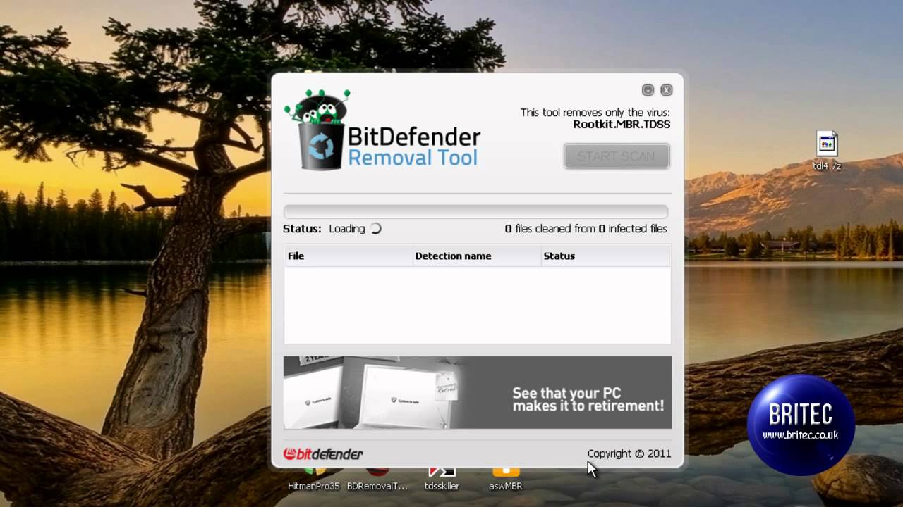 TDL4 MBR Rootkit Virus Alureon TDSS Removal by Britec - YouTube
