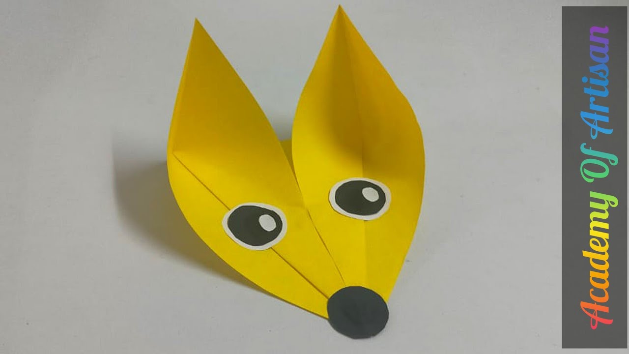 DIY Easy Fox Making Craft For Kids | Easy Craft And Origami Ideas ...