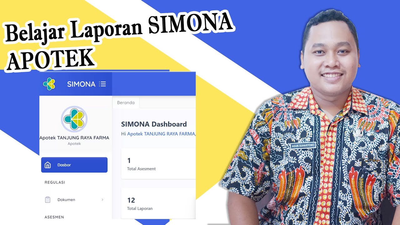 Belajar Laporan SIMONA APOTEK - YouTube