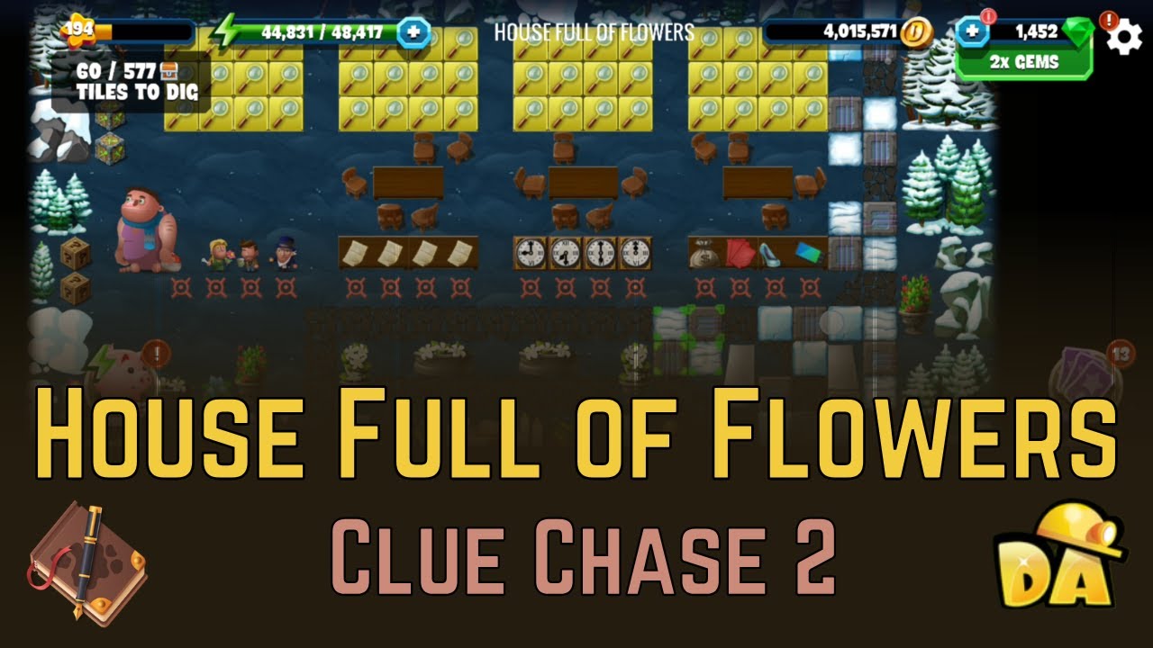 House Full of Flowers - #4 Clue Chase 2 - Diggy's Adventure - YouTube