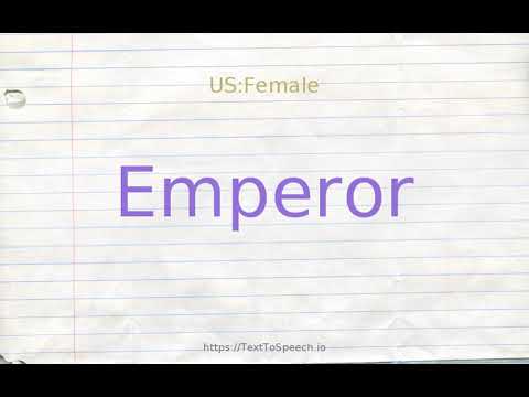 How to pronounce emperor - YouTube