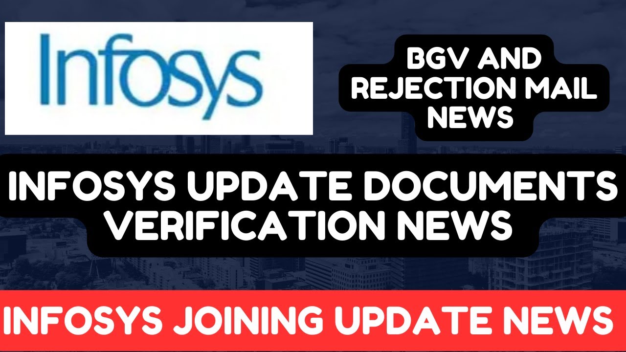 Infosys Onboarding update|Infosys joining news bgv news - YouTube