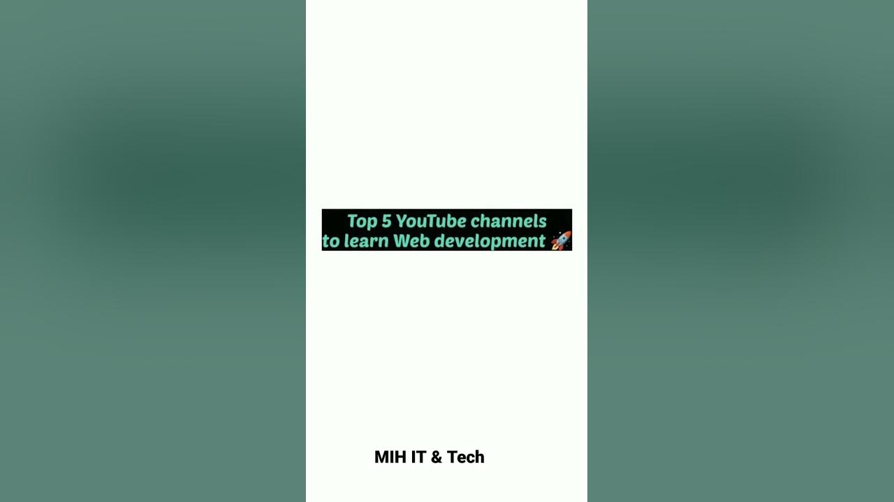 Top 5 best channel to learn web development | Programming | coding - YouTube