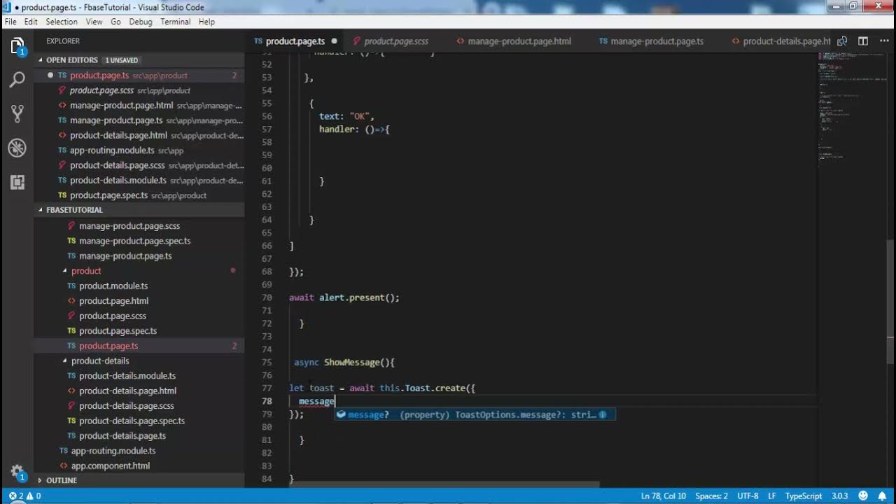 Add Dual Button Alert Popup and Show Toast if Ok Button Pressed | Ionic Tutorial Part - 5 - YouTube