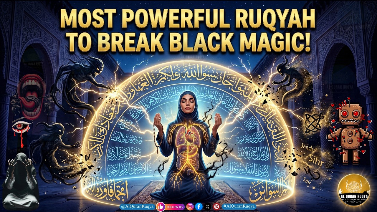 🔥 Most Powerful Ruqyah Shariah to Break Black Magic (Jaadu Sihr) & Evil ...